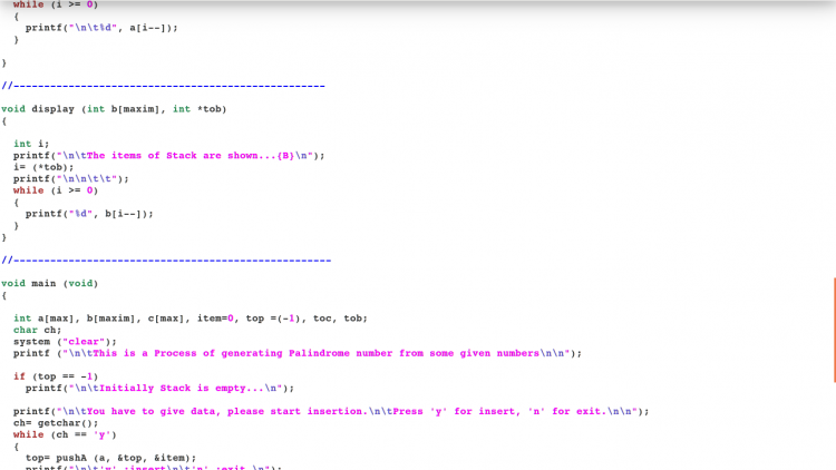Palindrome Number Generation using C | SourceCodester